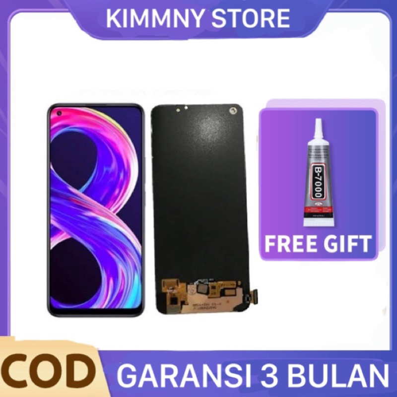 Jual LCD TOUCHSCREEN FULLSET REAL 8 4G / REAL 8 PRO / A74 4G / RENO 5F ...
