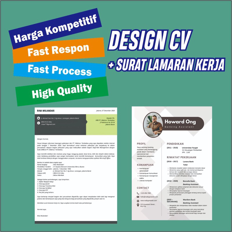Jual Ketik Surat Menyurat Dokumen Resume Profil Biodata Pribadi CV ...