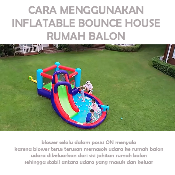 Jual CARA MENGGUNAKAN BOUNCE HOUSE RUMAH BALON | Shopee Indonesia