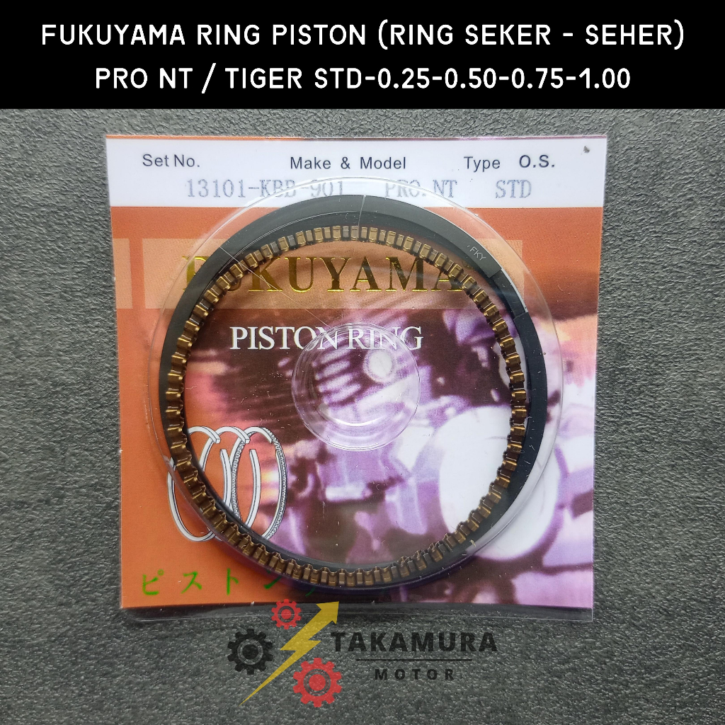 Jual Fukuyama Ring Piston (Ring Seker - Seher) Pro NT (Neotech) - Tiger | Shopee Indonesia
