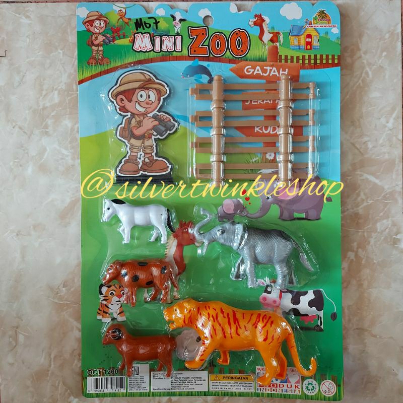 Jual Mainan edukasi anak hewan ternakku mini zoo animal binatang safari ...