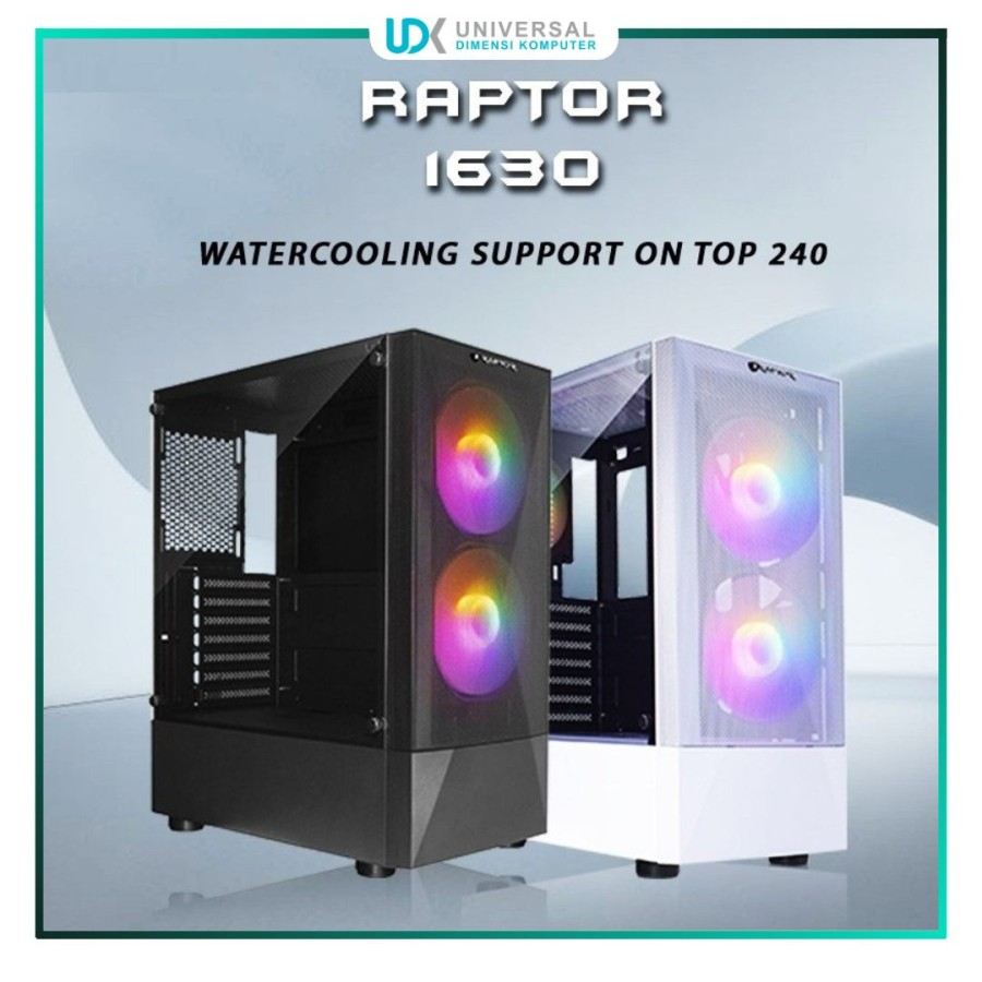 Jual Casing Gaming RAPTOR Black Strike 1630 FREE 2 FAN | Shopee Indonesia
