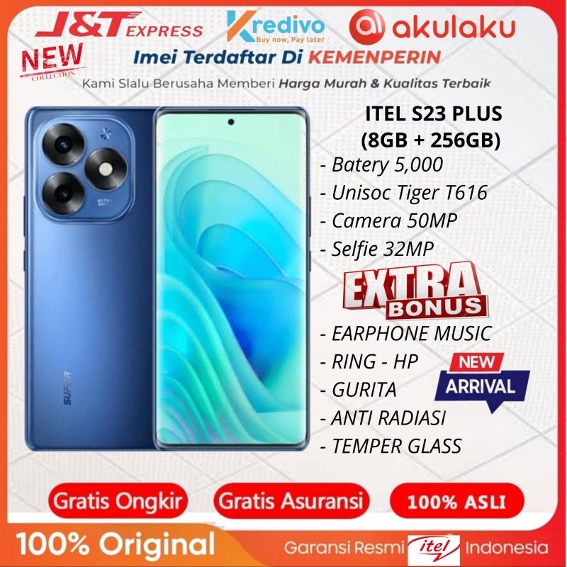 Jual ITEL S23 PLUS NFC RAM 8GB Memory 256GB 8/256GB GARANSI RESMI ITEL ...
