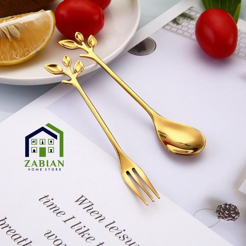 Jual ZABIAN SENDOK DESSERT KOREA EMAS SENDOK KOPI TEH GOLD SPOON DAN ...