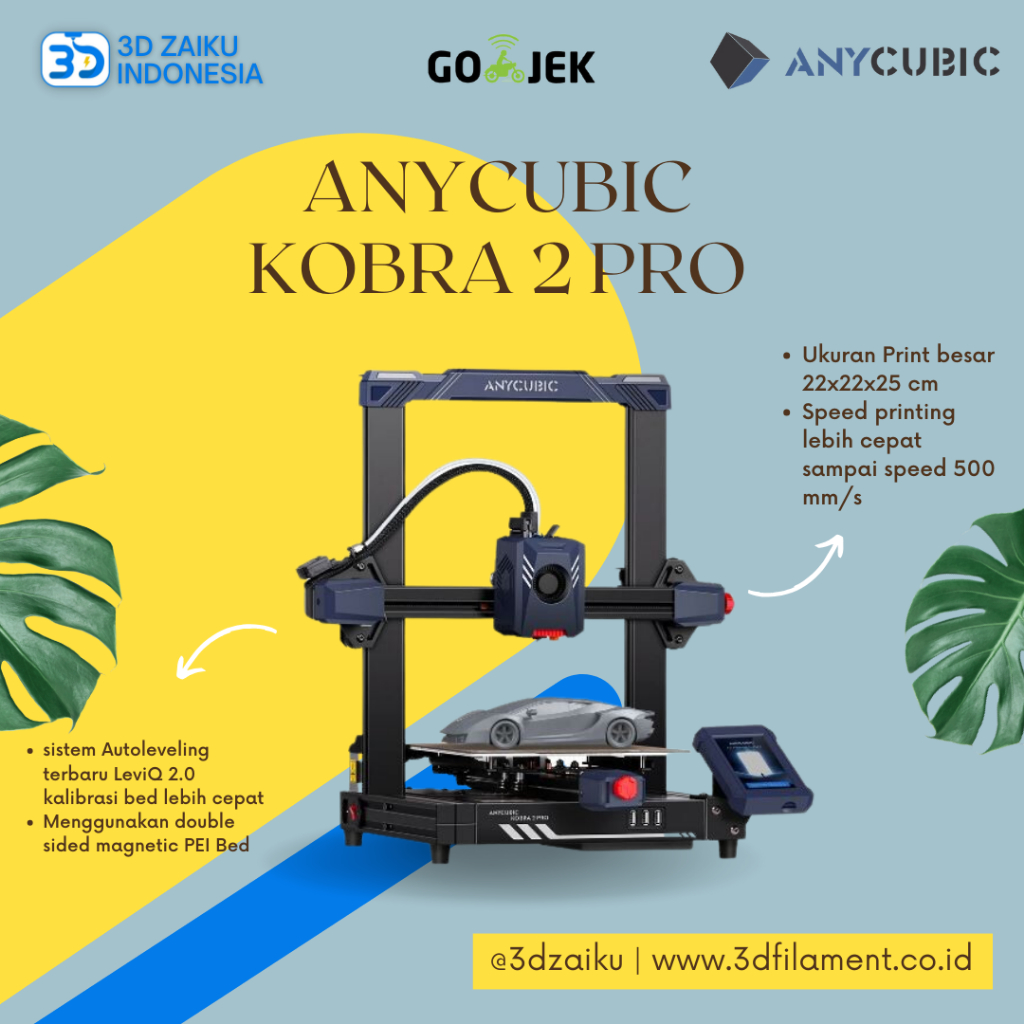 Jual Anycubic Kobra 2 PRO Klipper Autolevel High Speed 3D Printer ...