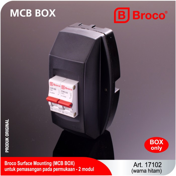 Jual BOX MCB 2 POLE BROCO - 7102 | Shopee Indonesia