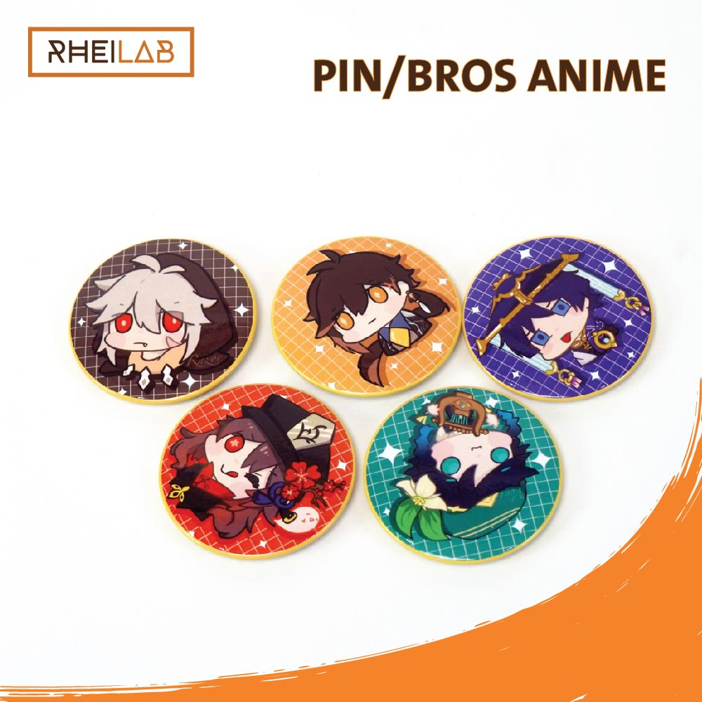 Jual Pin/bros custom karakter anime lucu seri GI, diameter 58mm ...