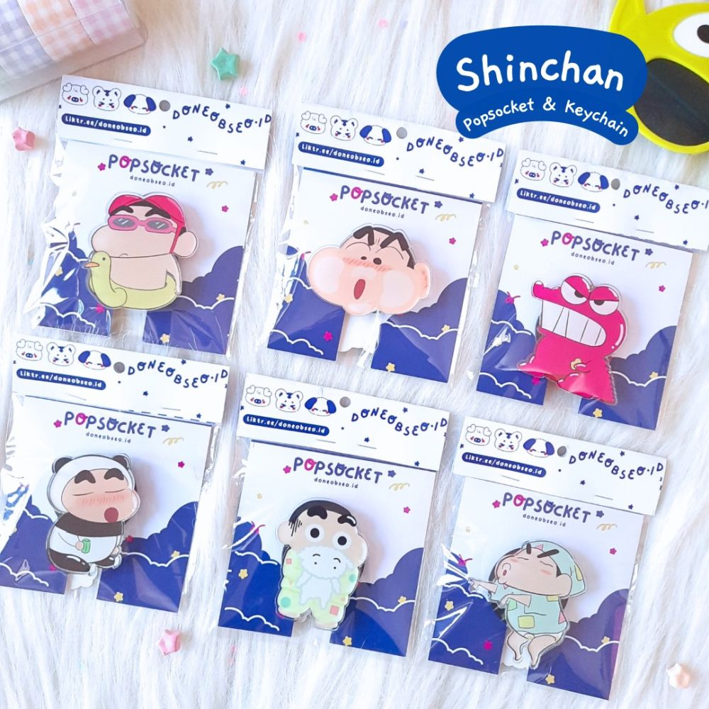 Jual DONEOBSEO.ID Crayon Shinchan Acrylic Popsocket / Pop Socket ...