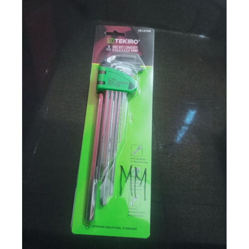 Jual TEKIRO KUNCI L SETT 8 PCS, HEX KAY LONG SET | Shopee Indonesia