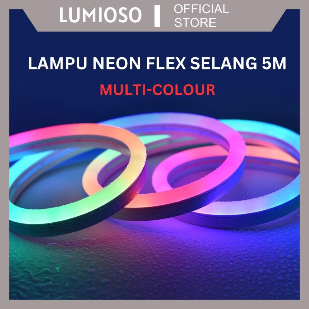 Jual Lampu LED Neon Flex Selang 220V AC / Neon Flexible 5 meter ...