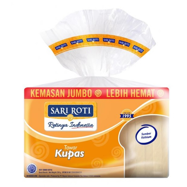 Jual Sari Roti Tawar Spesial Jumbo Kupas Gandum Double Soft Milkysoft ...