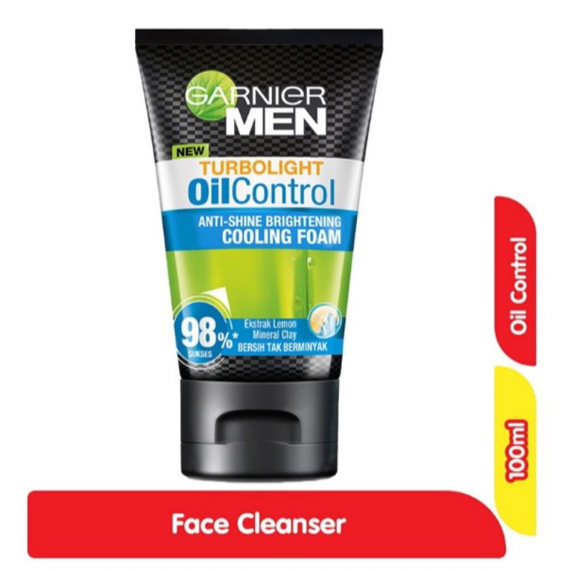 Jual GARNIER MEN Oil Control Cooling Foam Cleanser 100ml | Shopee Indonesia