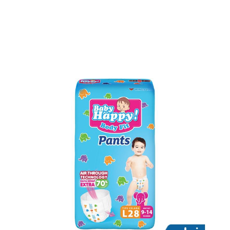 Jual popok baby happy L28 | Shopee Indonesia