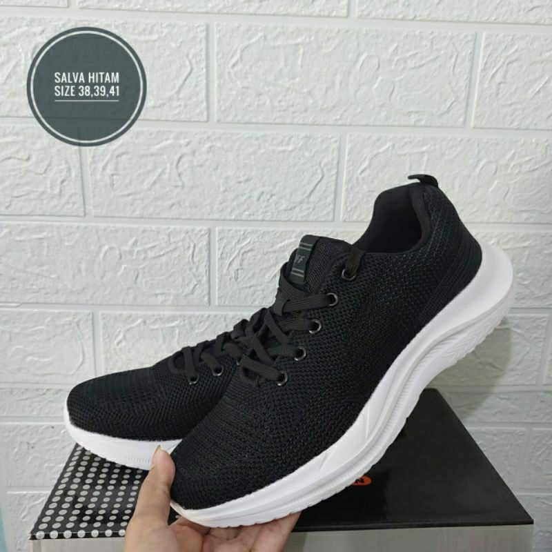 Jual Sepatu Duff Salva Hitam | Sepatu Dewasa Running | Shopee Indonesia