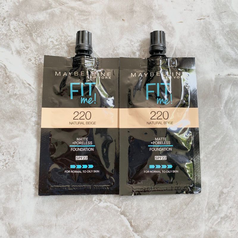 Jual MAYBELLINE FIT ME MATTE PORELESS FOUNDATION SACHET 5ml - 220 ...