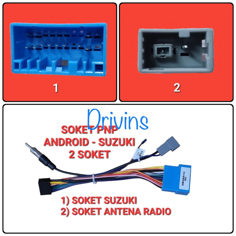 Jual Kabel Soket Head Unit Android Suzuki / Wuling Soket Plug And Play ...