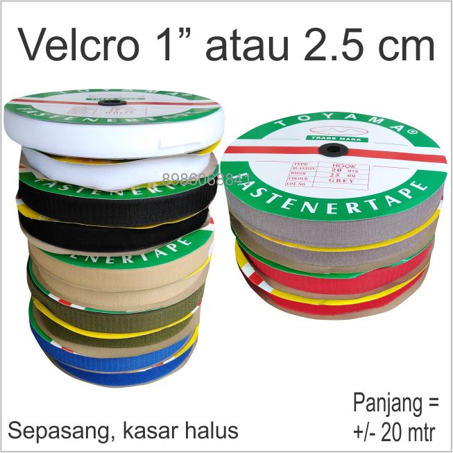 Jual Perekat Velcro Magic Tape Kretekan 1" atau 2.5cm ROLL | Shopee ...