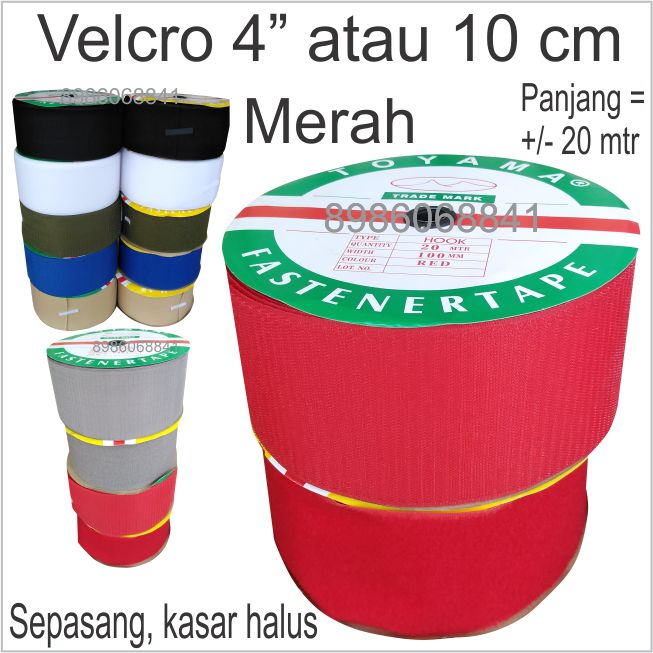 Jual Perekat Velcro Magic Tape Kretekan 4" atau 10cm ROLL | Shopee ...