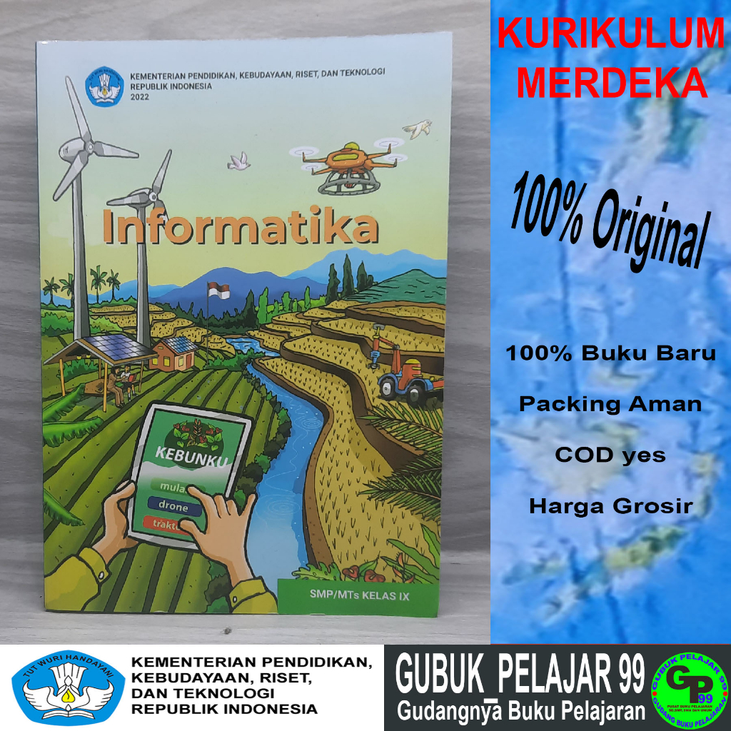 Jual Buku Paket Siswa INFORMATIKA Untuk SMP/MTs Kelas 9 Kurikulum MERDEKA Kemdikbudristek ...