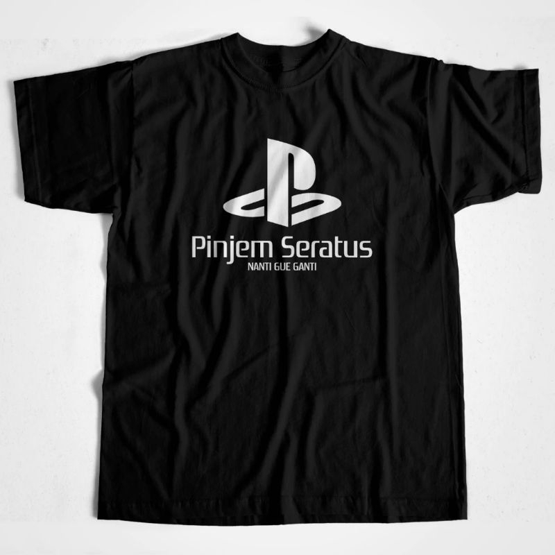 Jual Baju Kaos Plesetan Lucu T shirt PS Pinjem Seratus combed 30s ...