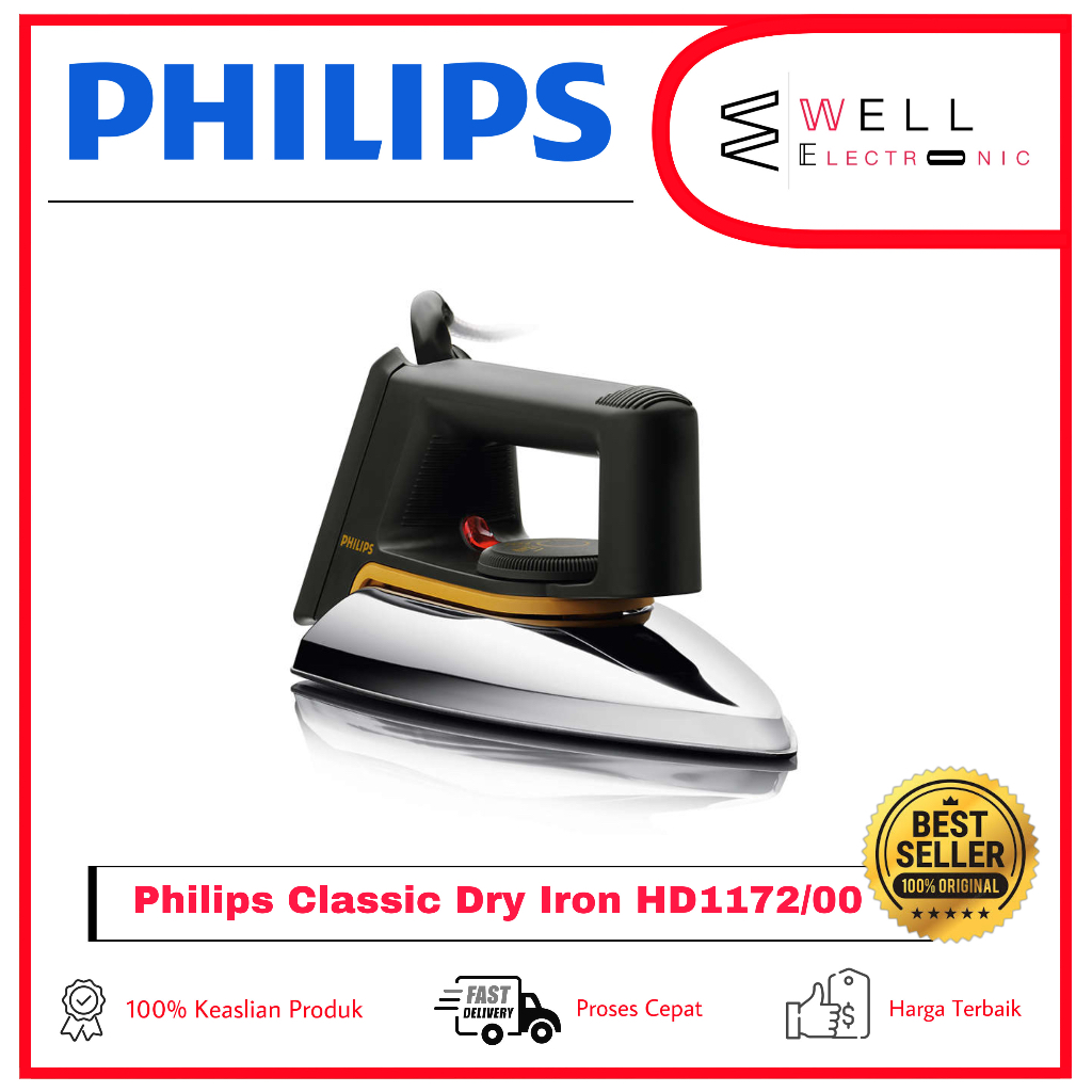 Jual PHILIPS HD1172/99 Classic Iron Setrika Kering Philips HD 1172 ...