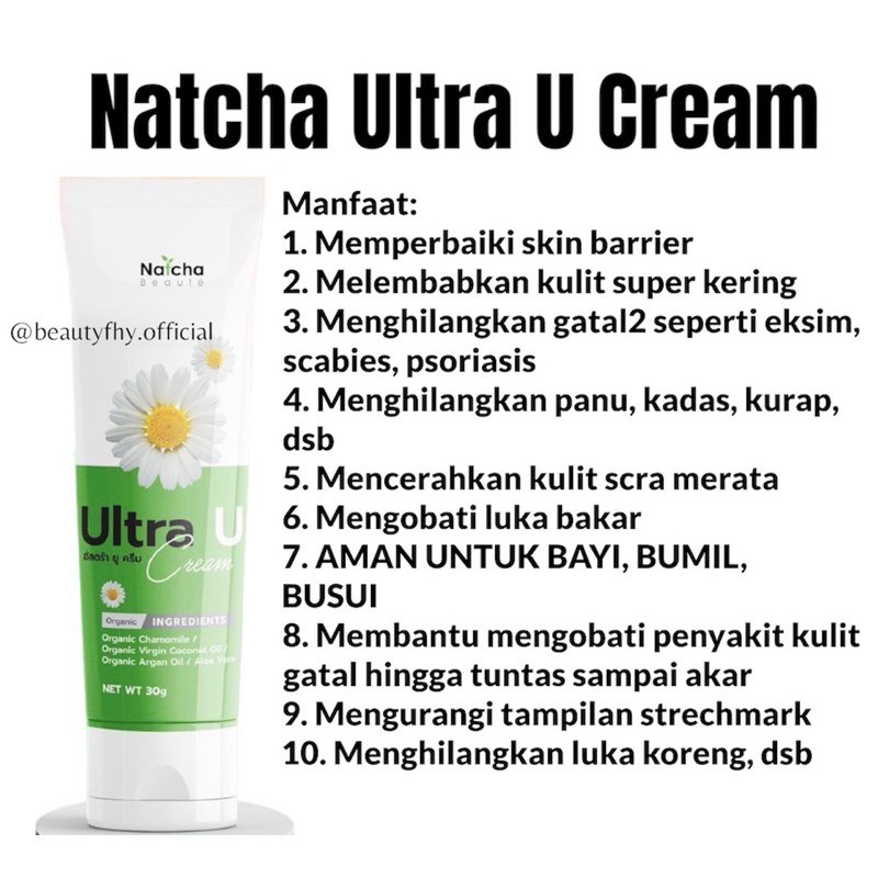Jual Bellafhii ! NATCHA U CREAM ULTRA | kulit super kering jadi lembab sehat maksimal, salep ...