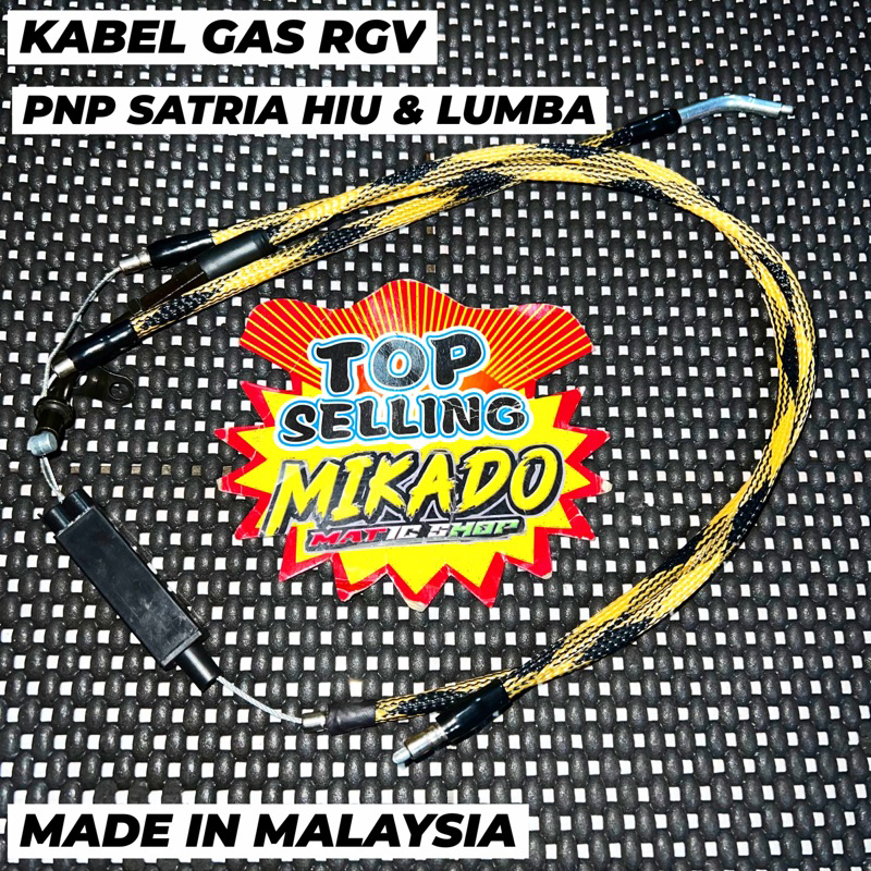 Jual KABEL GAS RGV MALAYSIA PNP SATRIA HIU LUMBA 2 TAK TROTTLE CABLE ...