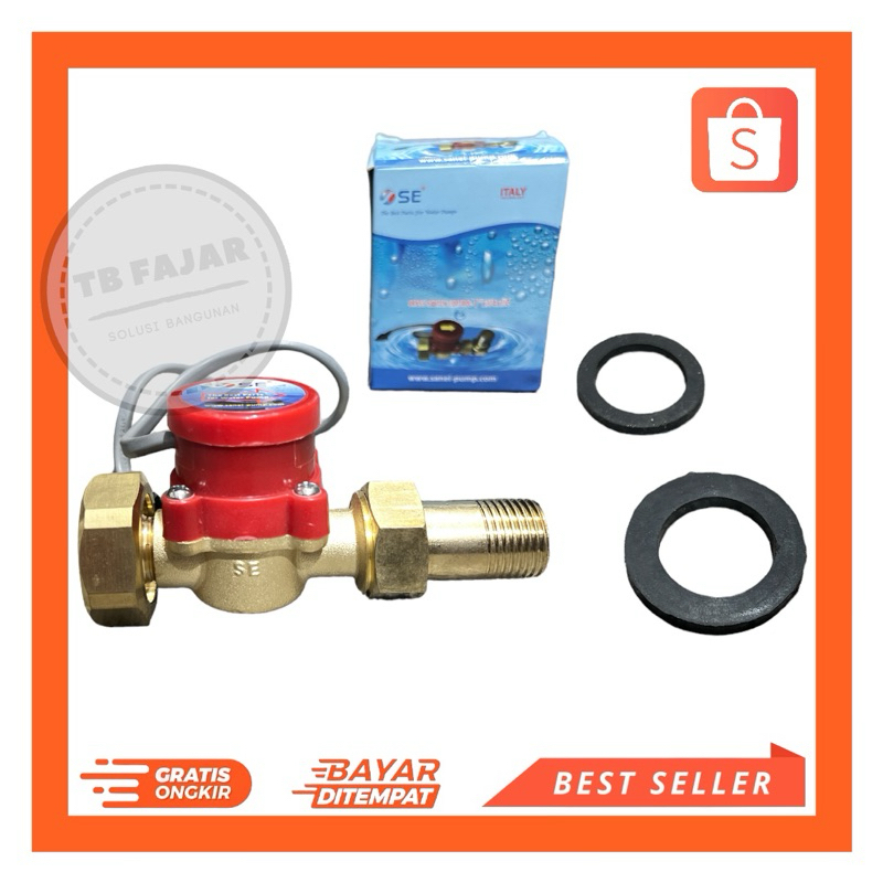 Jual Water Flow Switch 1" x 3/4" SE -Brass Control Otomatis Pompa Dorong | Shopee Indonesia