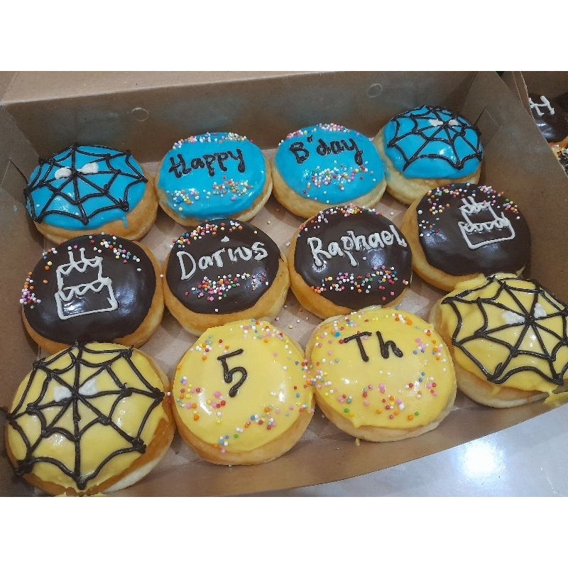 Jual Donat ultah 3 varian rasa (bisa request rasa dan tulisan) | Shopee ...