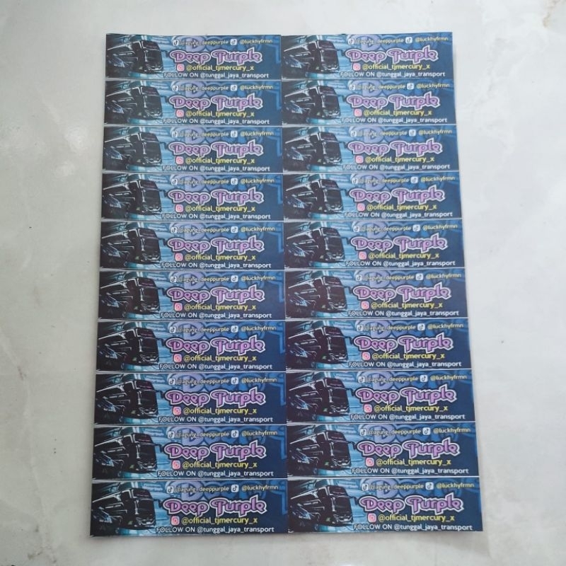 Jual stiker gambar bus basuri sticker panjang kids panda | Shopee Indonesia