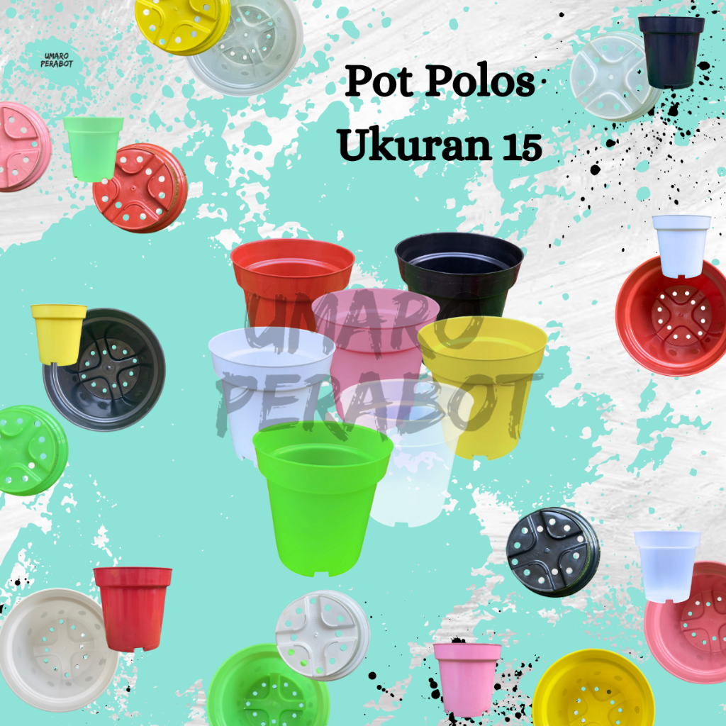 Jual Pot Polos Ukuran 15 / Pot Tinggi / Pot Srondol / Pot Tanaman / Pot ...