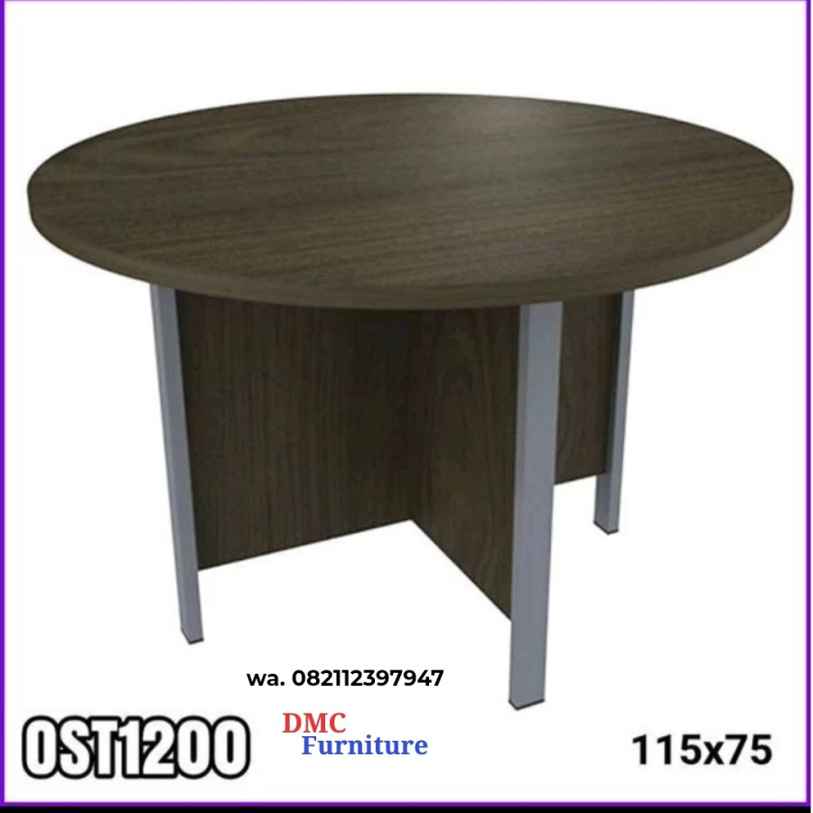 Jual Meja Meeting Bulat Meja Rapat Bulat Meja Kaki besi Meja kantor ...