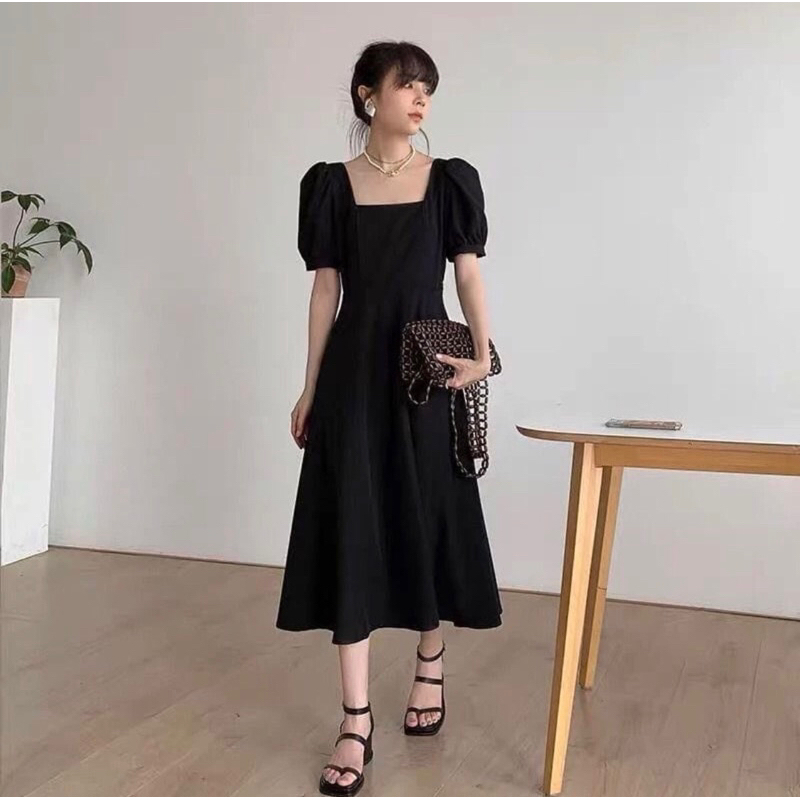 Jual Mini Dress Hitam Black | Shopee Indonesia