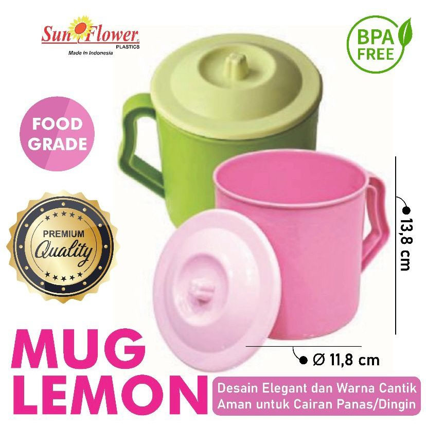 Jual (6 pcs) Mug Besar / Gelas Jumbo Plastik / Mug Plastik / Mug Cantik ...
