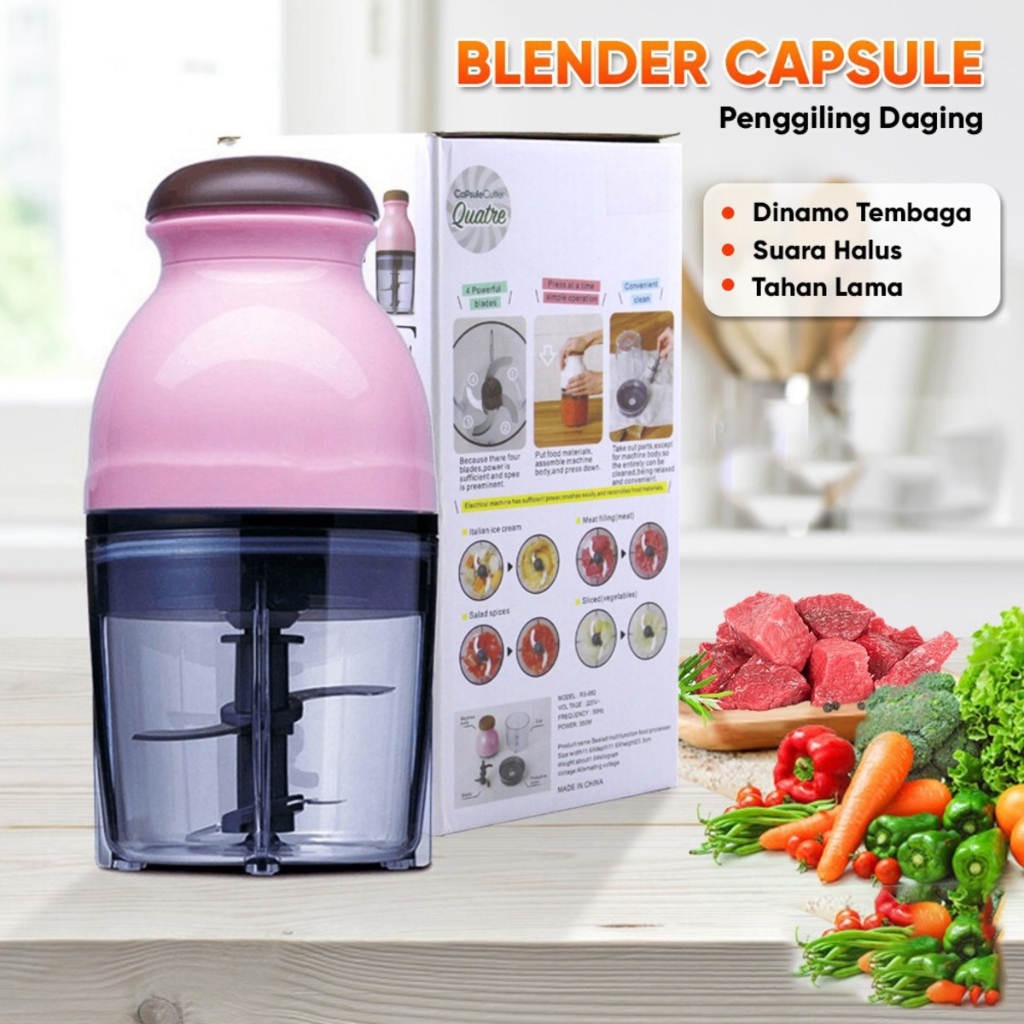 Jual Blender Capsul Serbaguna / Capsul Cutter Daging Food Processor Multifungsi / Penggiling ...