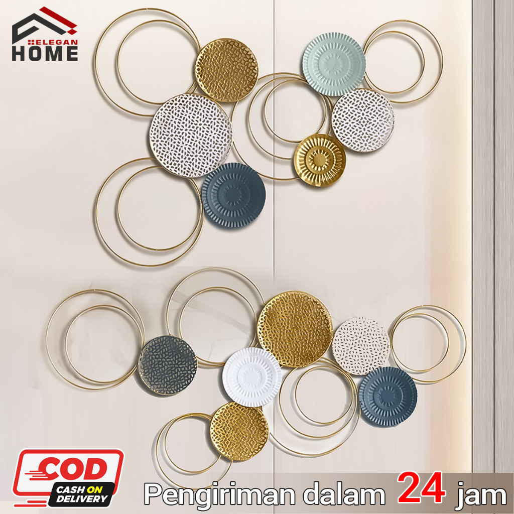 Jual Elegan Home Dinding kerajinan logam Nordic kreatif modern latar belakang dinding hiasan ...