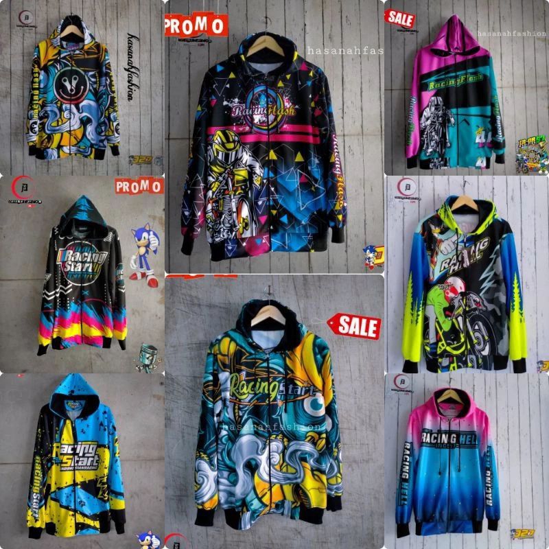 Jual jaket motor racing pria/jaket sunmori kualitas distro | Shopee ...