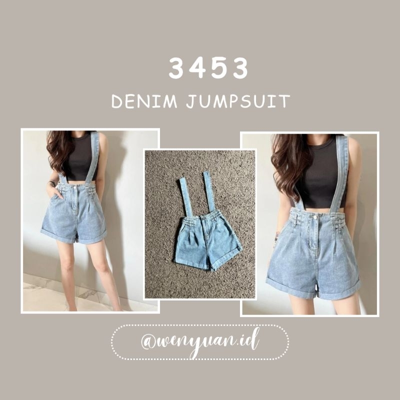 Jual Denim Jumpsuit 3453 (ndudshop) | Shopee Indonesia