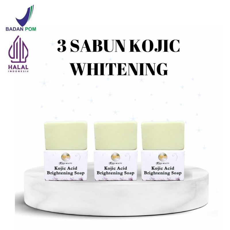 Jual 3 pcs Kojic Acid Brightening Soap KDU BEAUTY | Shopee Indonesia