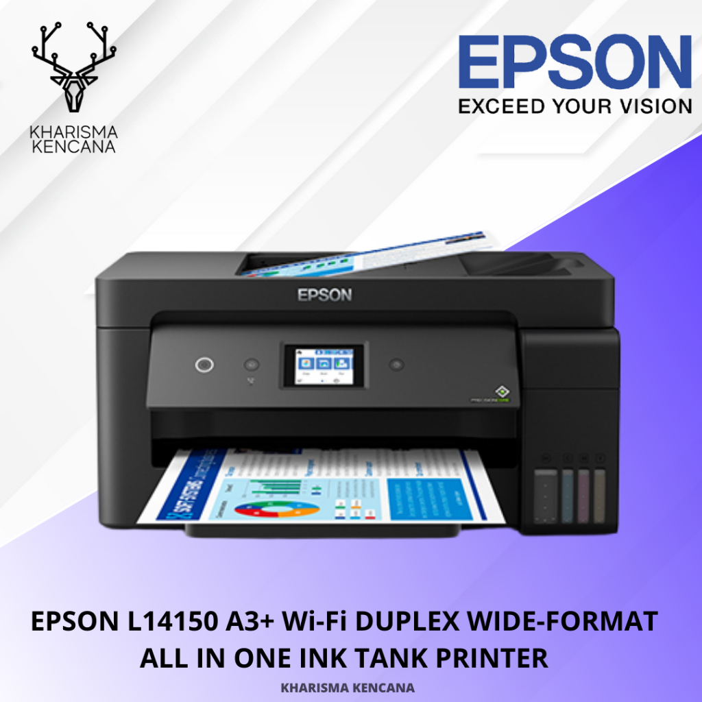 Jual EPSON L14150 A3+ Wi-Fi DUPLEX WIDE-FORMAT ALL IN ONE INK TANK ...