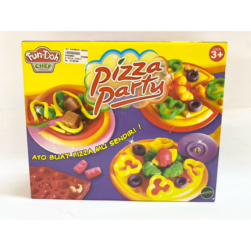Jual Mainan FunDoh / Clay / Malam / Fun-Doh Pizza Party (09040001 ...