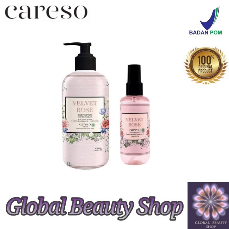 Jual Careso Velvet Rose ( Fragrance Mist - Body Lotion) | Shopee Indonesia