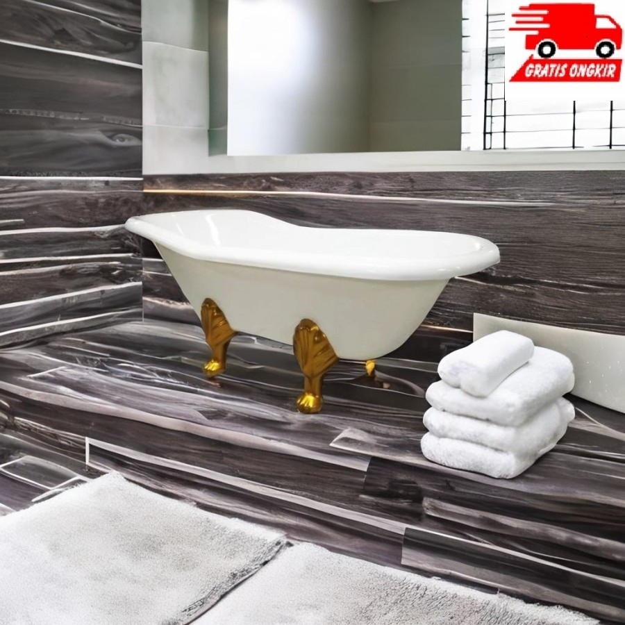 Jual Bathtub Bak Mandi Standing Kaki Macan Type Arthur Bahan Marble ...