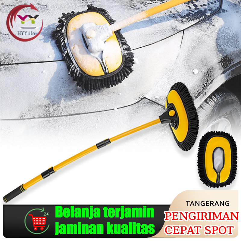 Jual Sikat Pembersih Mobil Tekuk 15derajat Car Wash Brush Telescoping ...