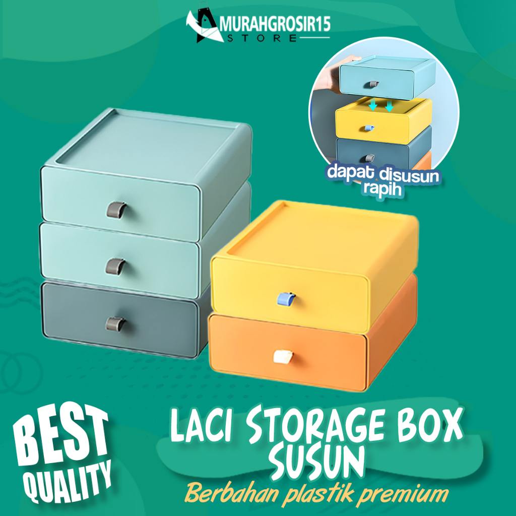 Jual LACI STORAGE BOX SUSUN / LACI KOSMETIK PORTABLE / KOTAK ...