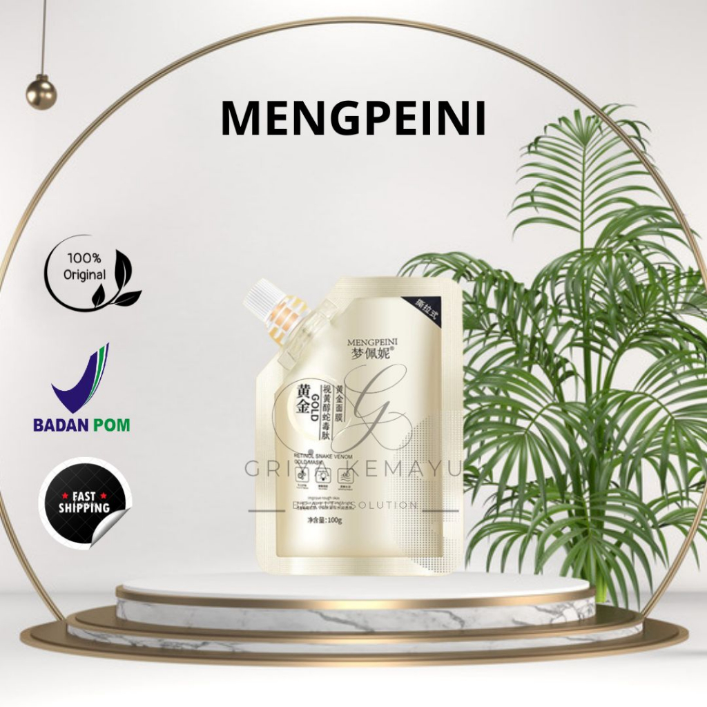Jual Newchic Beauty Mengpeini Retinol Snake Venom Pell Off Gold Mask ...