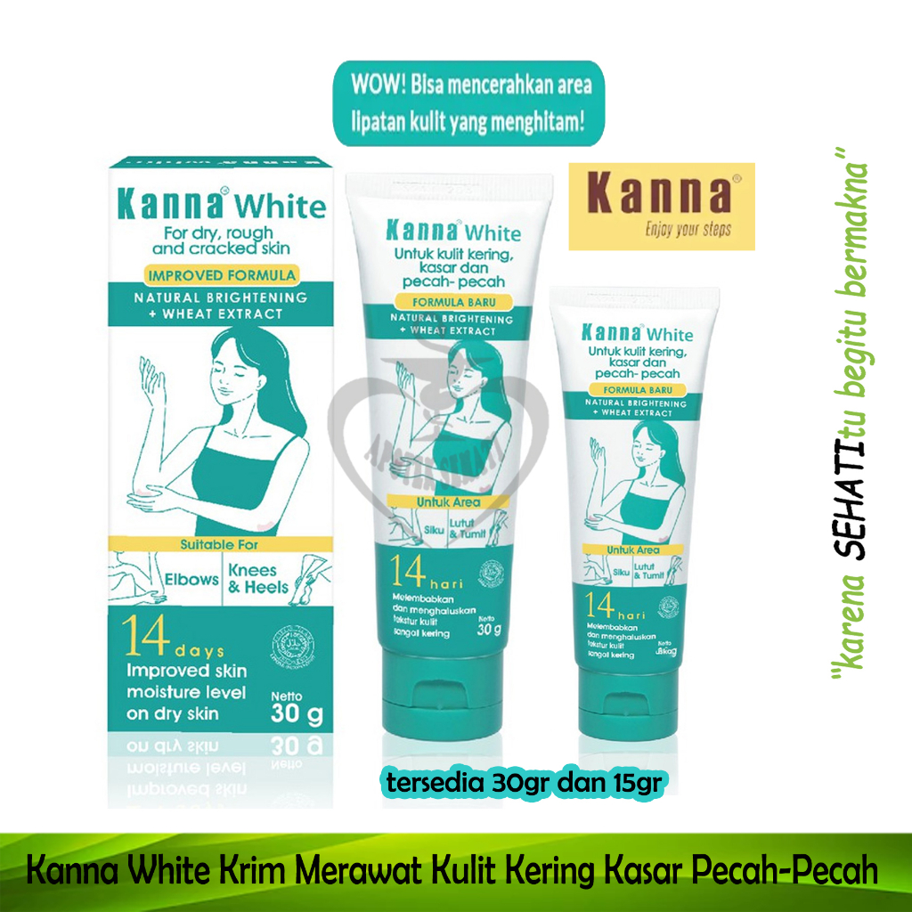 Jual Kanna White Cream untuk Kulit Kering Kasar dan Kaki Pecah-Pecah ...