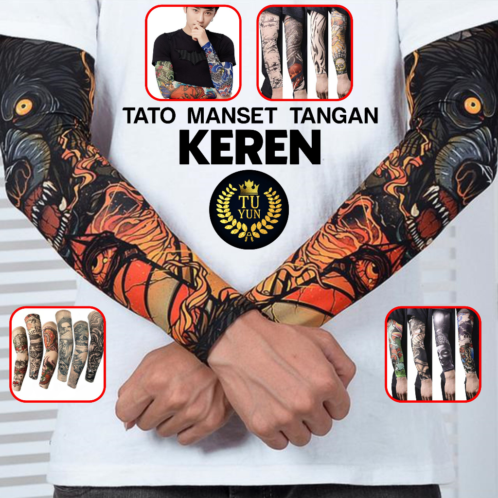 Jual TUYUN STORE MANSET TATO TANGAN KEREN 1SET KANAN KIRI BAHAN ... Jual TUYUN STORE MANSET TATO TANGAN KEREN 1SET KANAN KIRI BAHAN ...