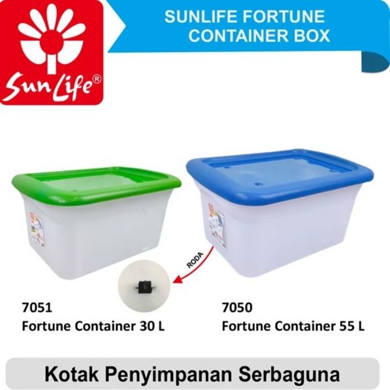 Jual Container Storage Box Roda CB 30 LITER FORTUNE SUNLIFE | Shopee ...