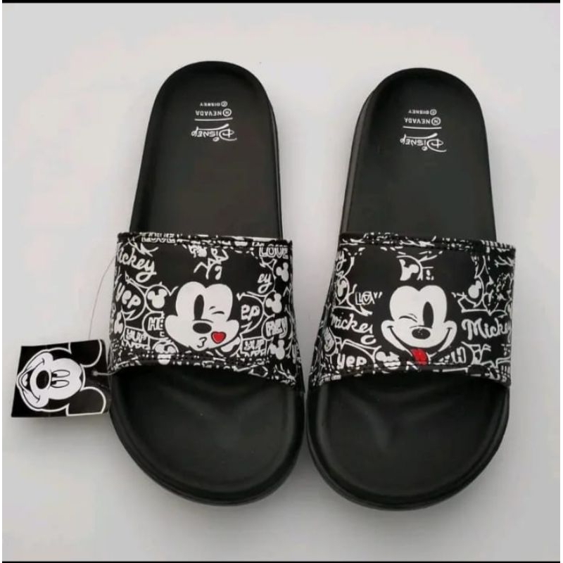 Jual sendal selop pria dan wanita Mickey mouse karakter best seller ...